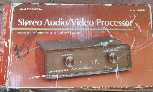 Exploring vintage junk entry one: Archer Stereo/Video Processor ...
